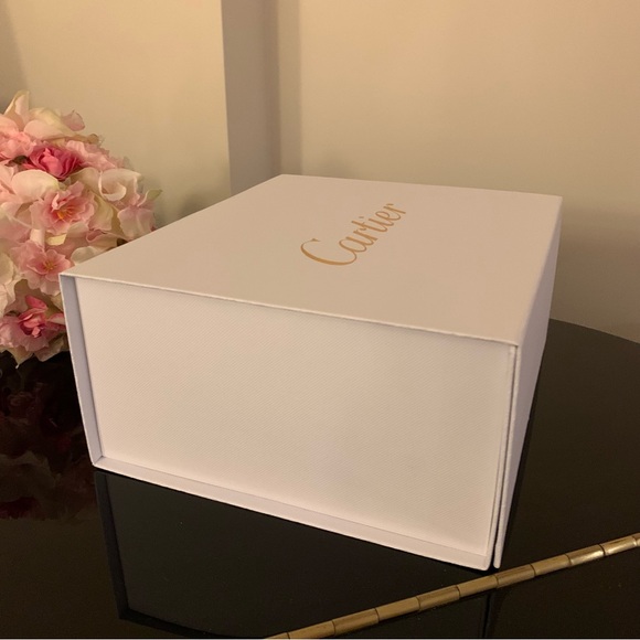 Cartier | Party Supplies | Cartier Box Empty White Magnetic Closure ...